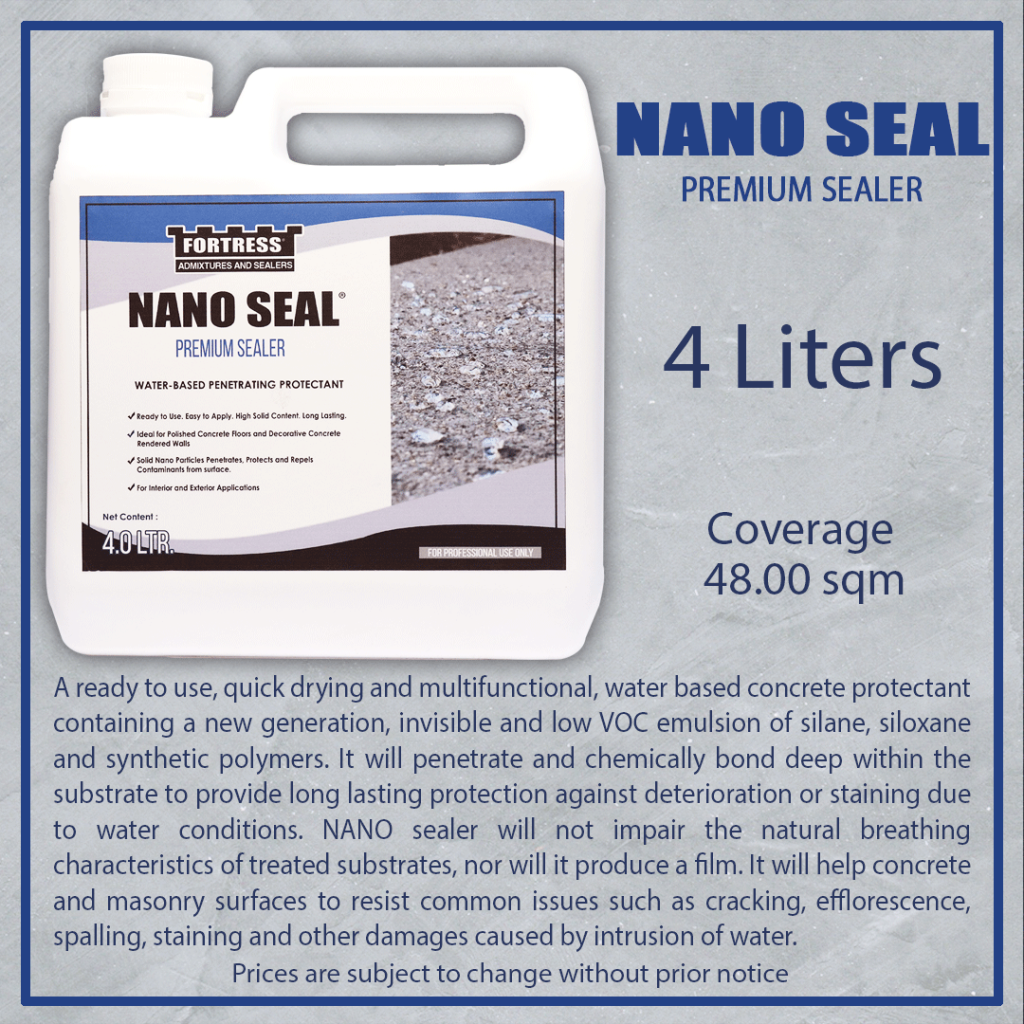 FORTRESS NANO SEAL 4 LIT / GAL - GT Stone Works Shop