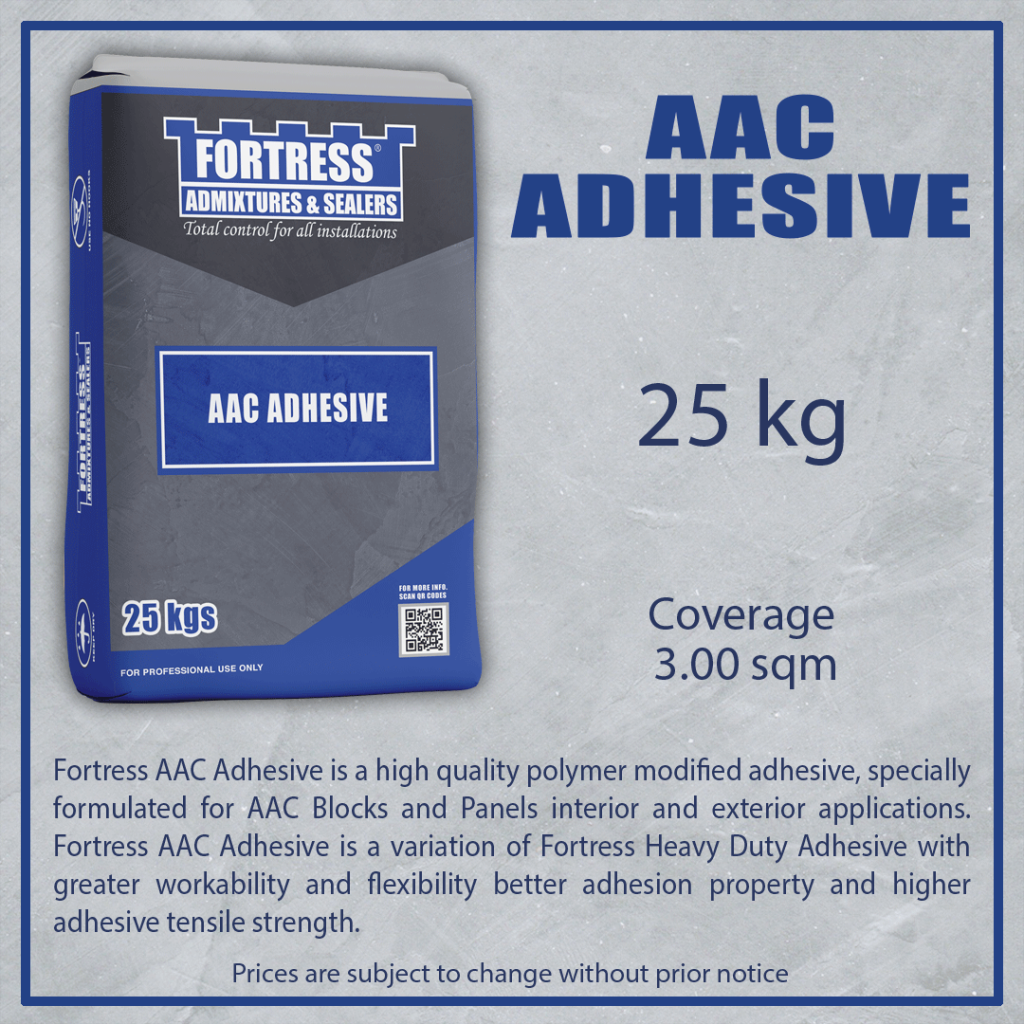 AAC adhesive - GT Stone Works Shop