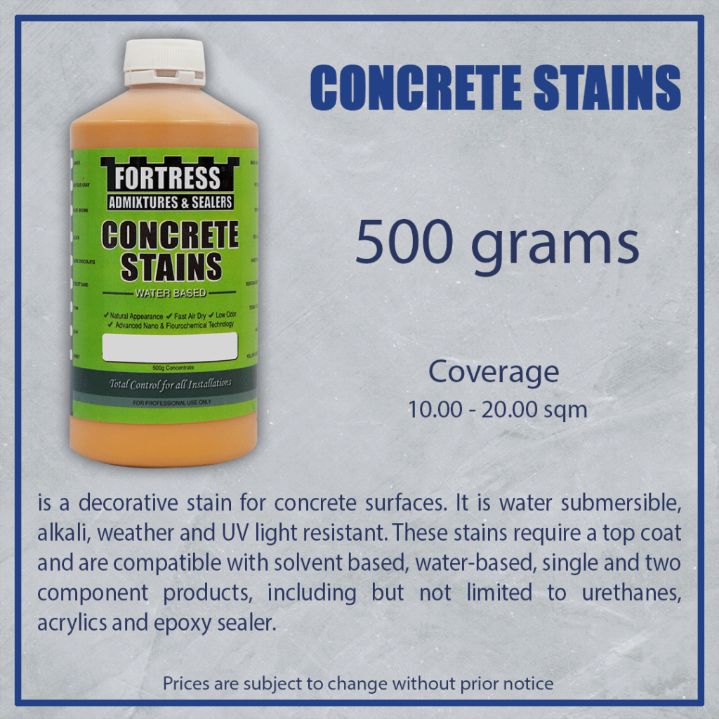 Concrete Stain / 500 grams - GT Stone Works Shop