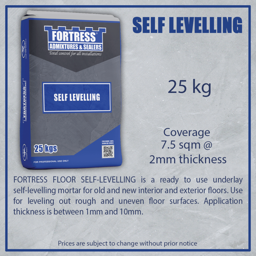 SELF LEVELLING / 25 KG - GT Stone Works Shop