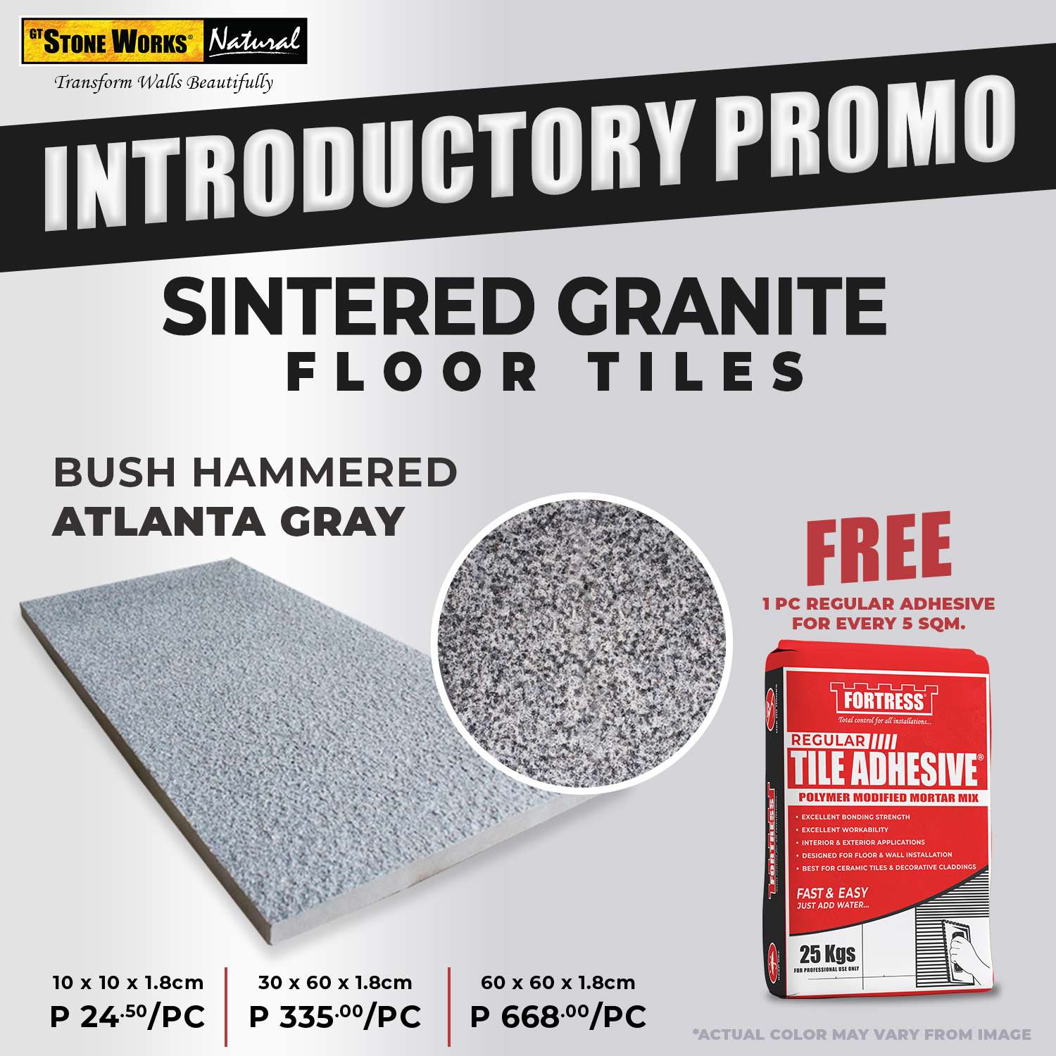 Sintered Granite Floor Tiles - GT Stone Works Shop